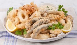 seafood fritto misto with horseradish and chive aioli | TLN