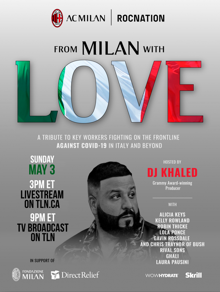 TLN SPECIAL LIVE TV EVENT ANNOUNCEMENT - FROM MILAN WITH LOVE: Sunday ...