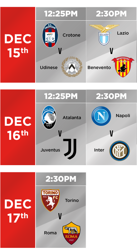 Serie A Italian League Soccer - TLN