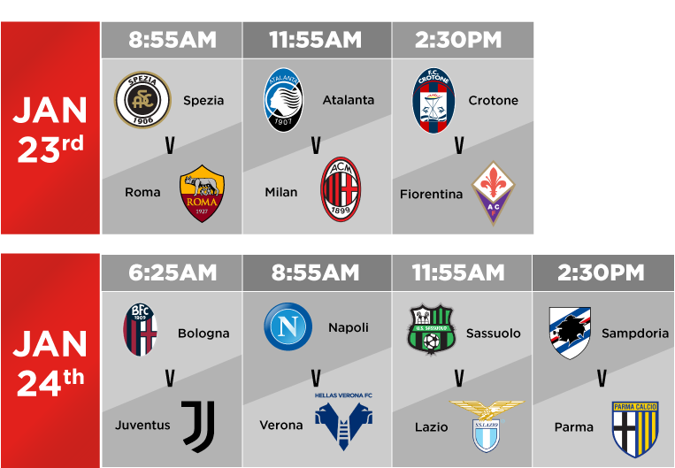 Serie A Italian League Soccer - TLN