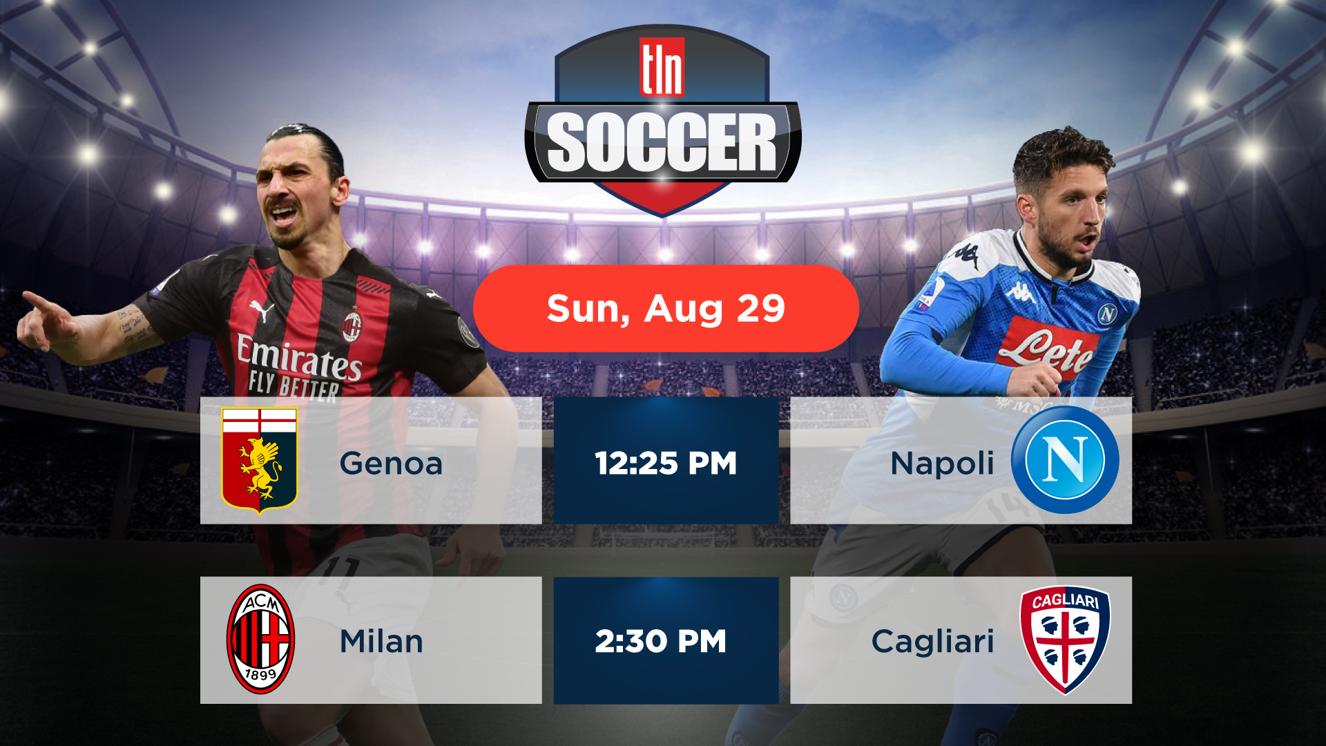 Serie A Italian League Soccer Week 2 | TLN
